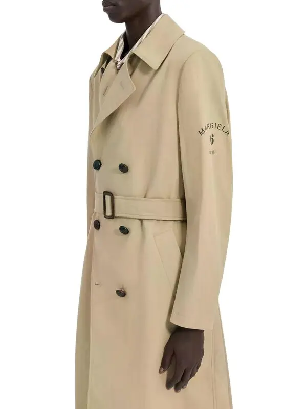 MAISON MARGIELA Cotton Trench Coat - Neutrals