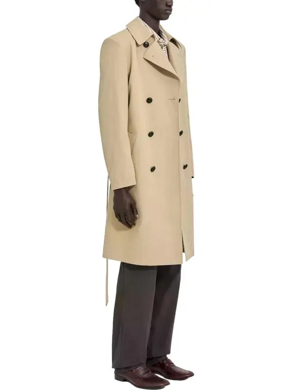 MAISON MARGIELA Cotton Trench Coat - Neutrals