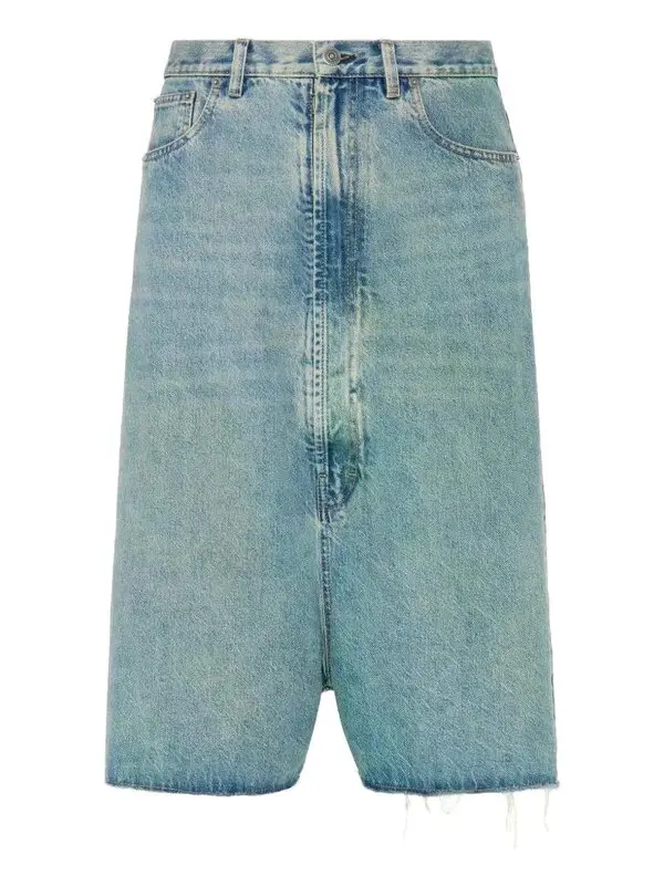 MAISON MARGIELA Dropped-rise Denim Shorts - Blue