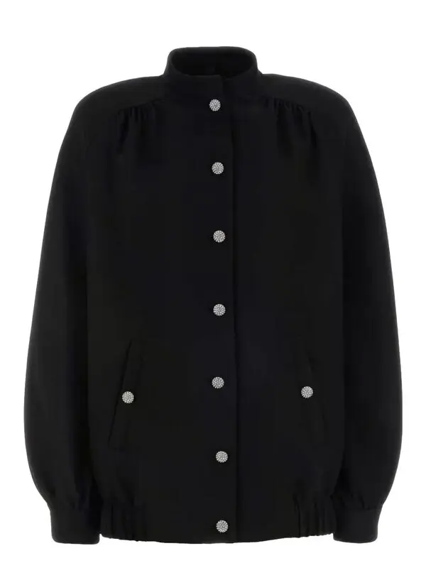 Alessandra Rich Button Jacket - Black