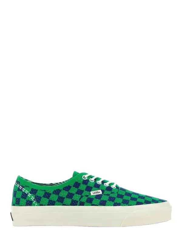 VANS Premium Authentic Checkerboard Sneakers - Green