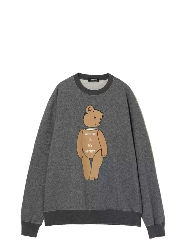 Undercover Teddy-print Sweatshirt - Grey