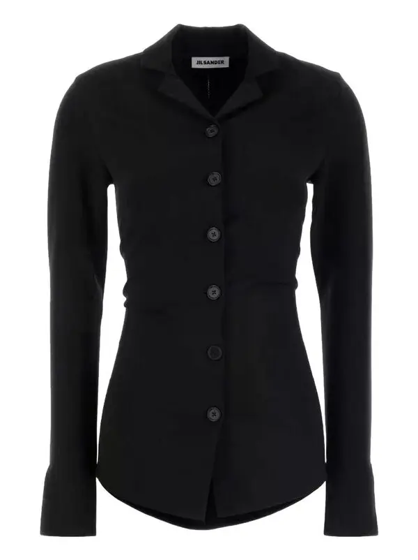 JIL SANDER Button Shirt - Black