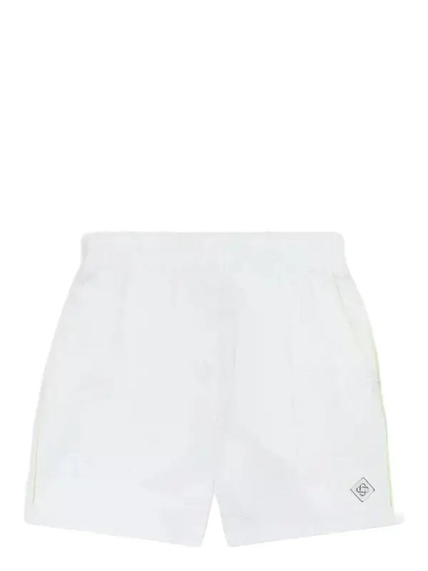 Casablanca Monogram-detail Shorts - White