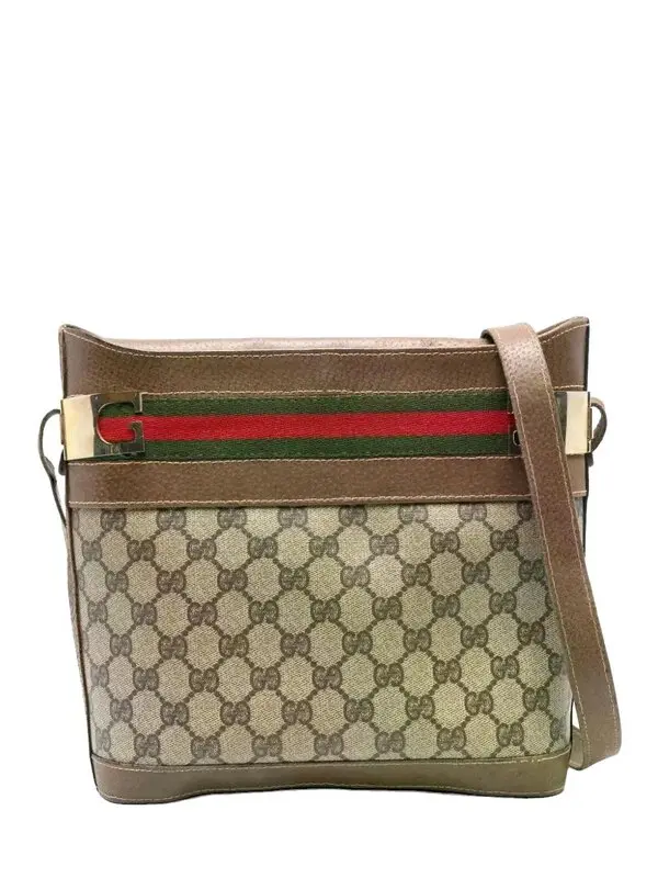 Gucci Ophidia Stripe-detail Shoulder Bag - Neutrals