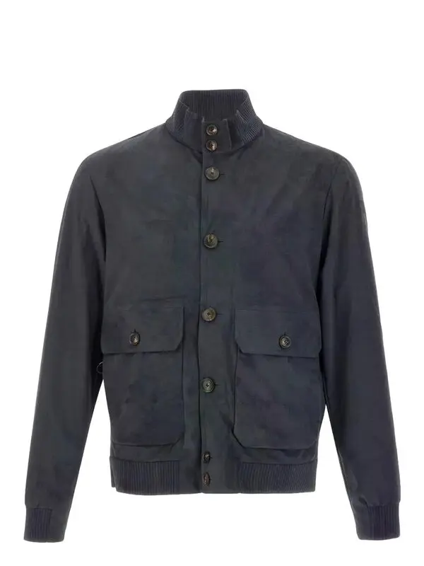 RRD Buttoned Patch-pocket Jacket - Blue