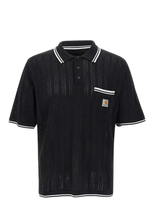 Carhartt Work In Progress Ramsey Knit Polo Shirt - Black