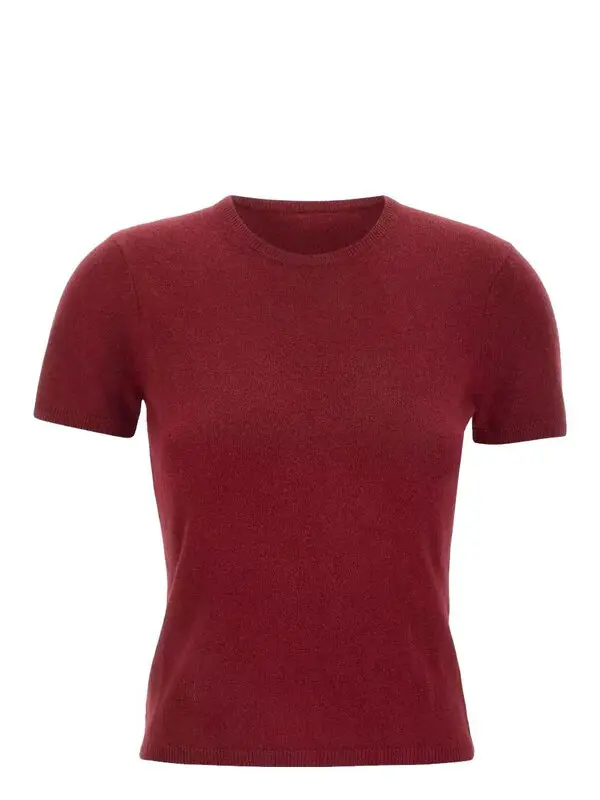 THE GARMENT Como Ribbed Short-sleeve Sweater - Red