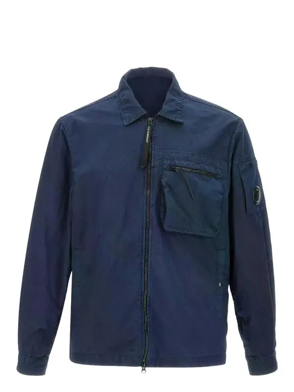 C.P. COMPANY Panama-r Zip-up Jacket - Blue