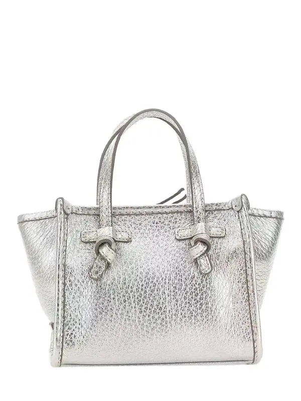 MARCELLA CLUB Leather Mini Bag - Silver