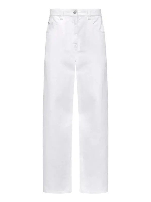 Brunello Cucinelli Five-pocket Jeans - White