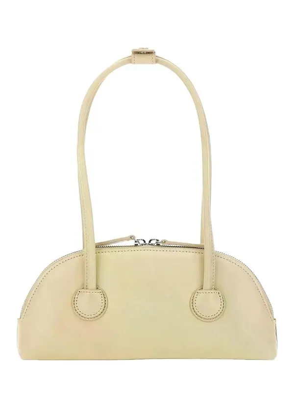 MARGESHERWOOD Embossed Logo Half-moon Shoulder Bag - Yellow
