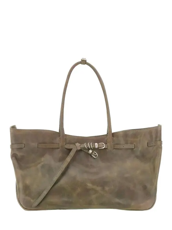 MARGESHERWOOD Leather Tote Bag - Brown