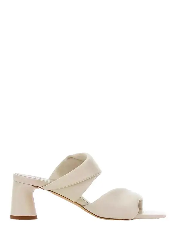 HALMANERA Dally Folded Strap Sandals - White