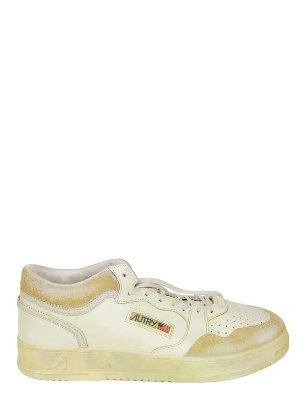 AUTRY Perforated Leather Sneakers - White