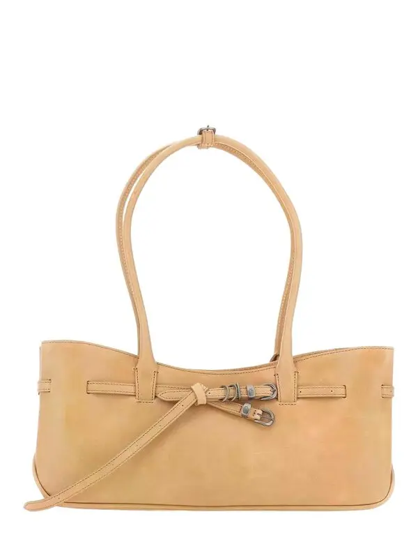 MARGESHERWOOD Grandma Leather Shoulder Bag - Neutrals