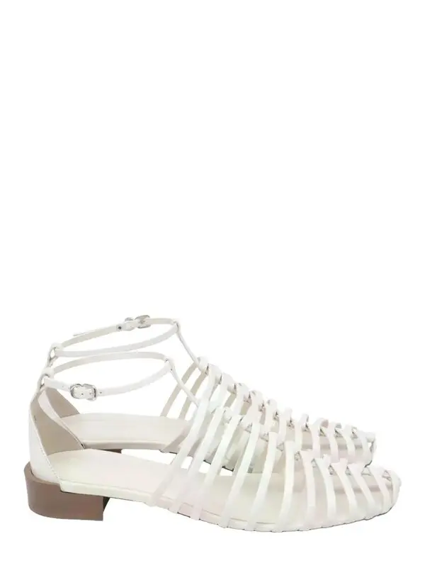 TOD'S Strappy Leather Sandals - White