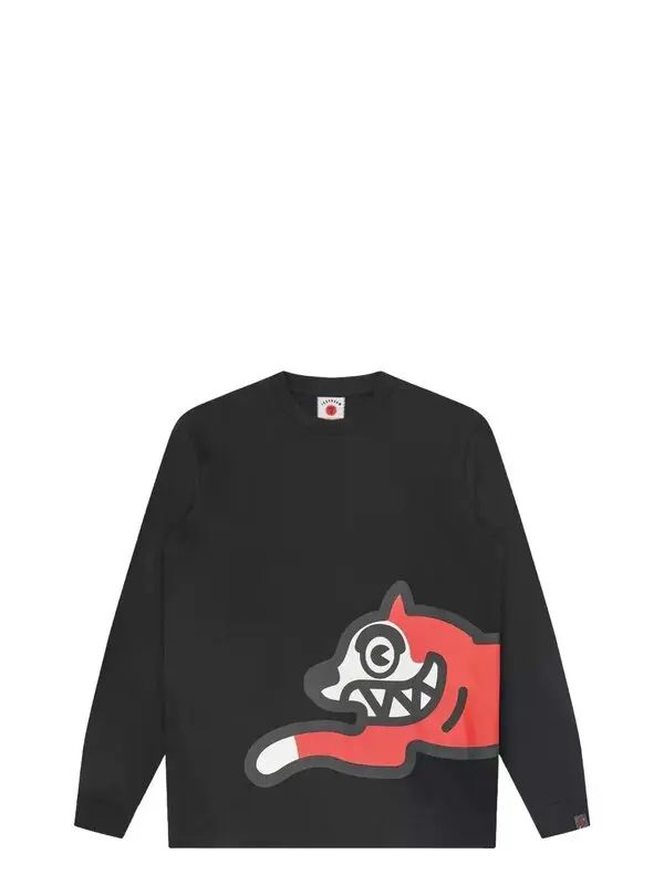 ICECREAM Graphic Long-sleeved Sweatshirt - Black