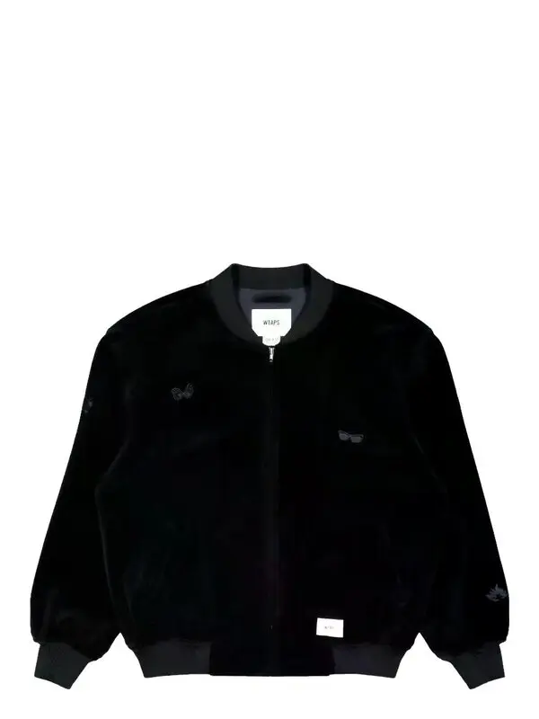 WTAPS Athl Embroidered Bomber Jacket - Black