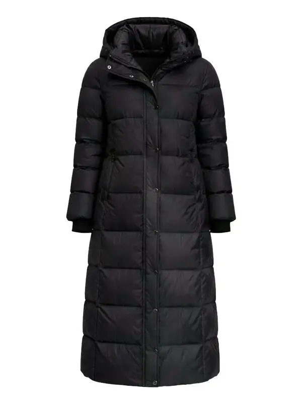 BETTY BARCLAY Hooded Quilted Coat - Black
