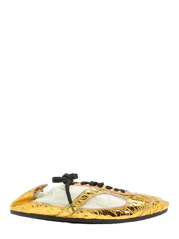 Proenza Schouler Crinkle Sneakers - Gold