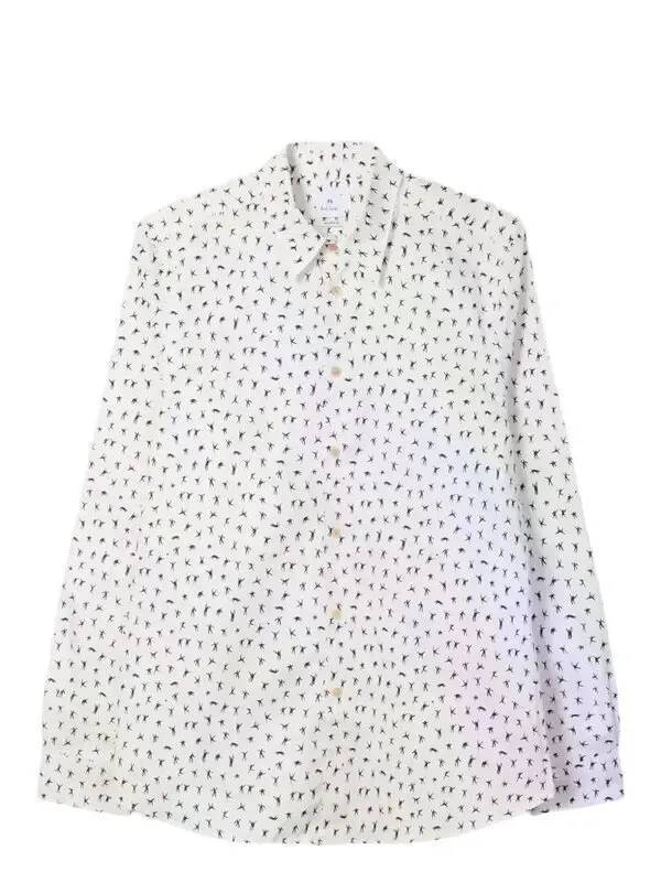 Paul Smith Cotton 'people' Tailored-fit Shirt - Neutrals