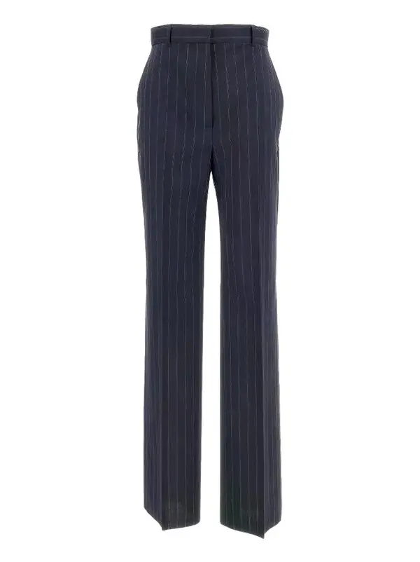 Max Mara Pinstripe Trousers - Blue
