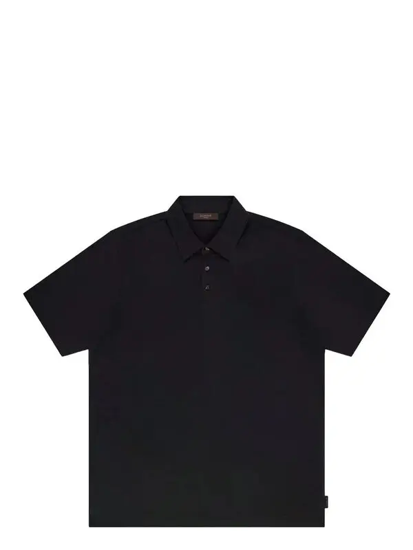 SLOWEAR Logo-detail Polo Shirt - Black