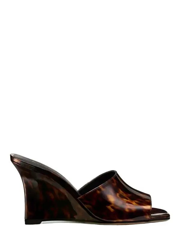 STUART WEITZMAN Vinnie Wedge Mules - Brown