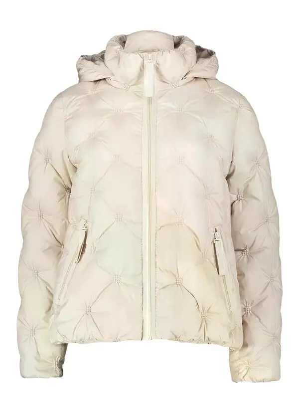 BETTY BARCLAY Quilted Hooded Jacket - Neutrals