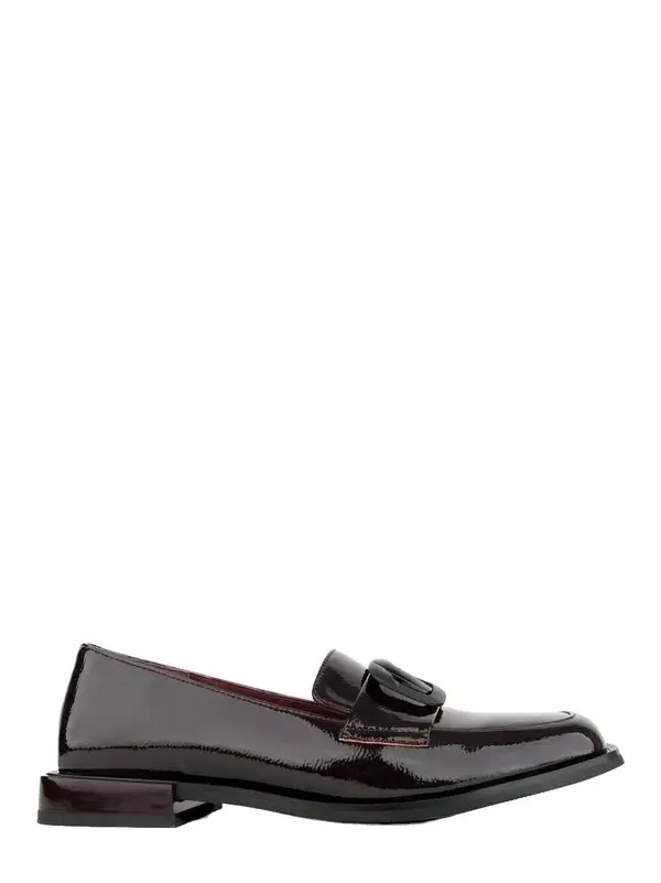 LINDA BAUMANN Buckle Loafers - Red