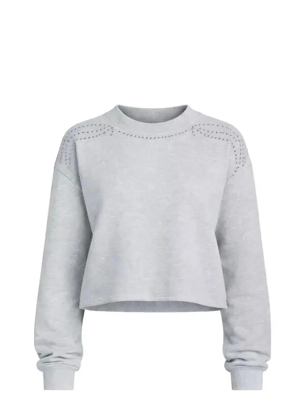 Rag & Bone Embellished Crew-neck Sweatshirt - Grey