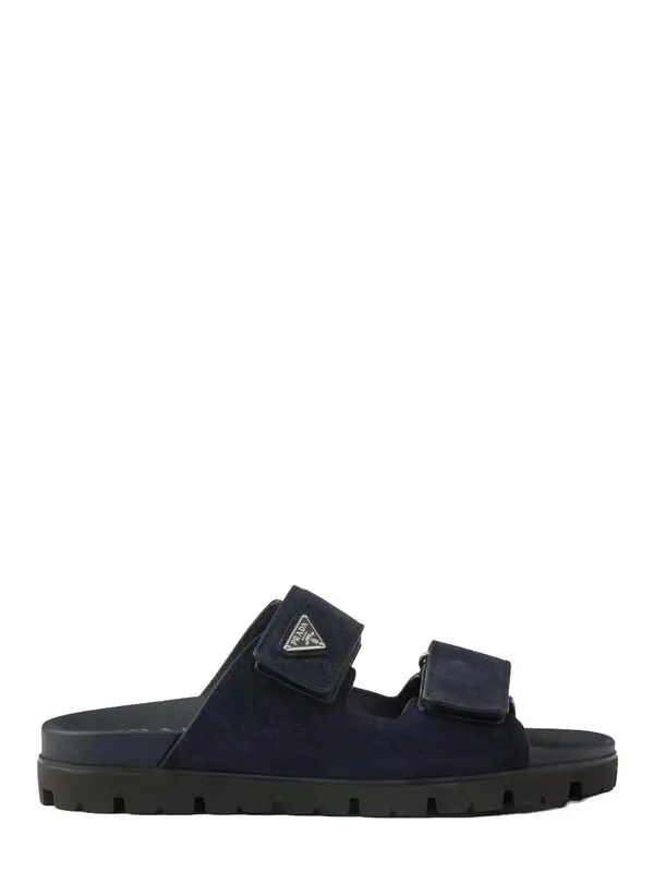 Prada Suede Band Sandals - Blue