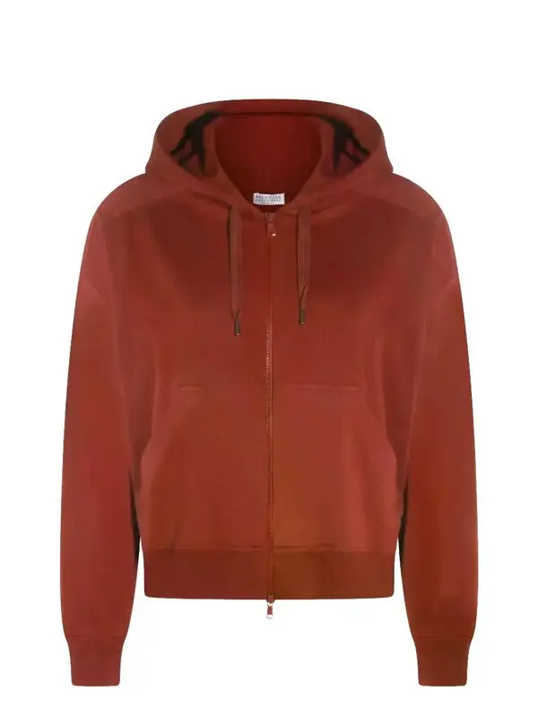 Brunello Cucinelli Zip-up Hoodie - Red