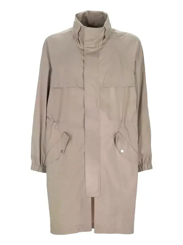 Brunello Cucinelli Back-drawstring Coat - Neutrals