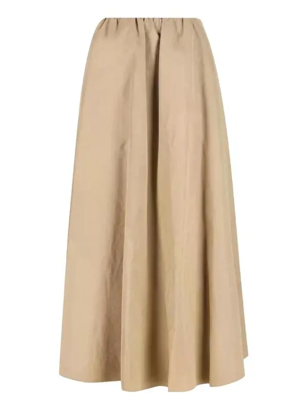 Brunello Cucinelli Elasticated Waist Maxi Skirt - Neutrals
