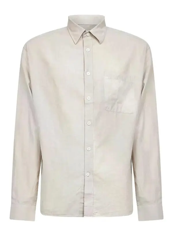 Nn07 Chest-pocket Shirt - Neutrals