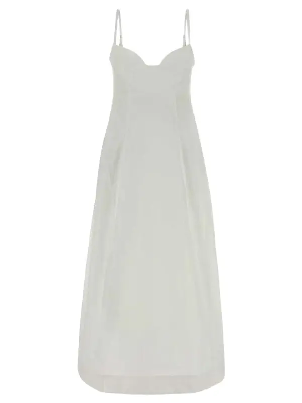 Co Name' Poplin Midi Dress - White
