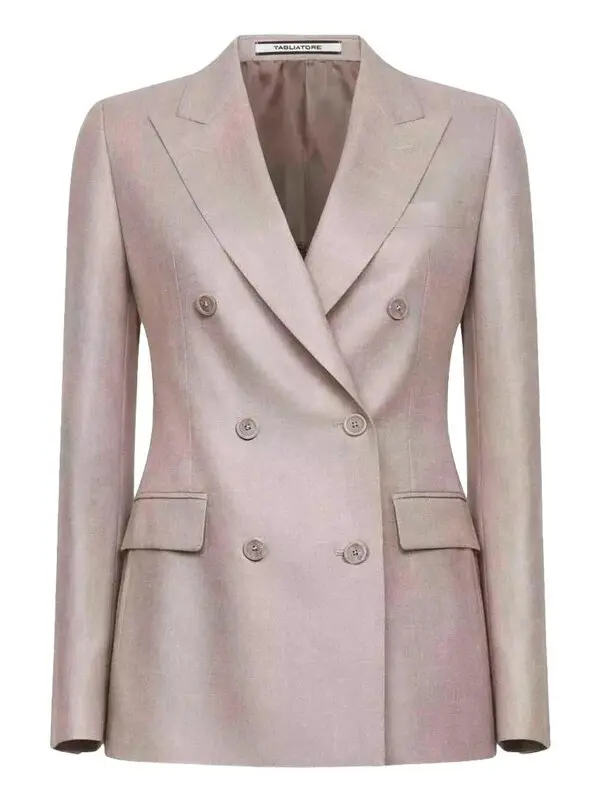 Tagliatore Double-breasted Peak-lapel Blazer - Neutrals