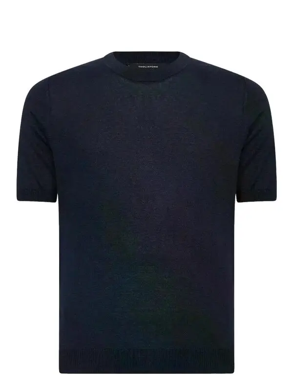 Tagliatore Crew-neck T-shirt - Blue