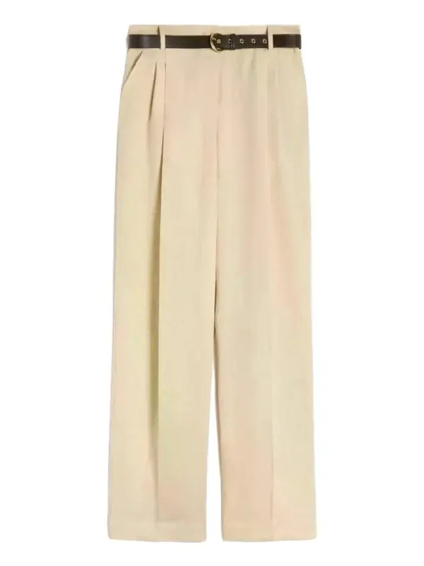 Max Mara Sumero Belted Trousers - Neutrals