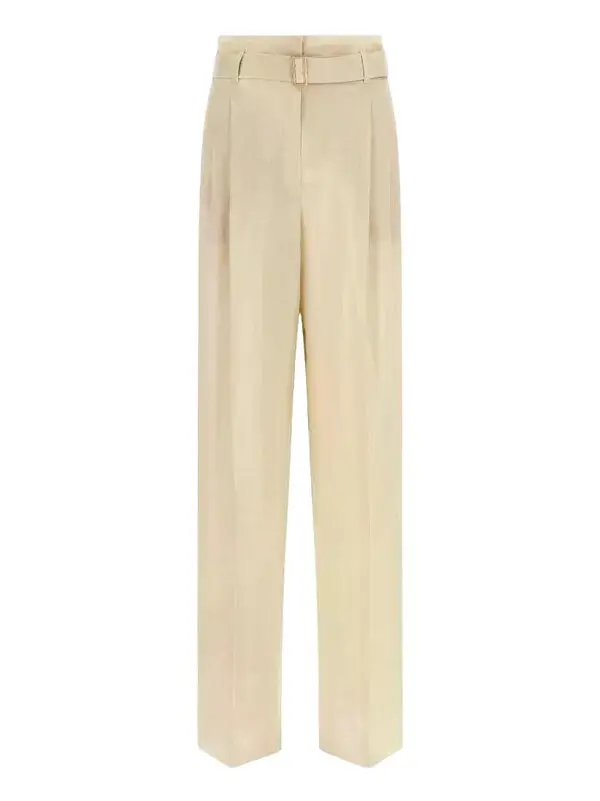 Max Mara Pleated Trousers - Neutrals