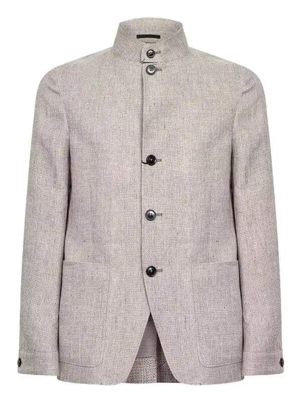 Zegna Il Conte Oasi Micro-check Jacket - Neutrals