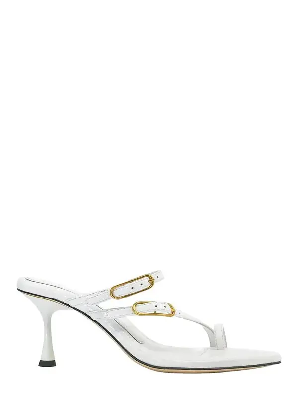 Studio Amelia Sabrina Buckle-strap Sandals - White