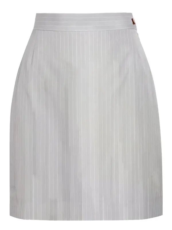 VIVIENNE WESTWOOD Pinstripe Mini Skirt - Grey