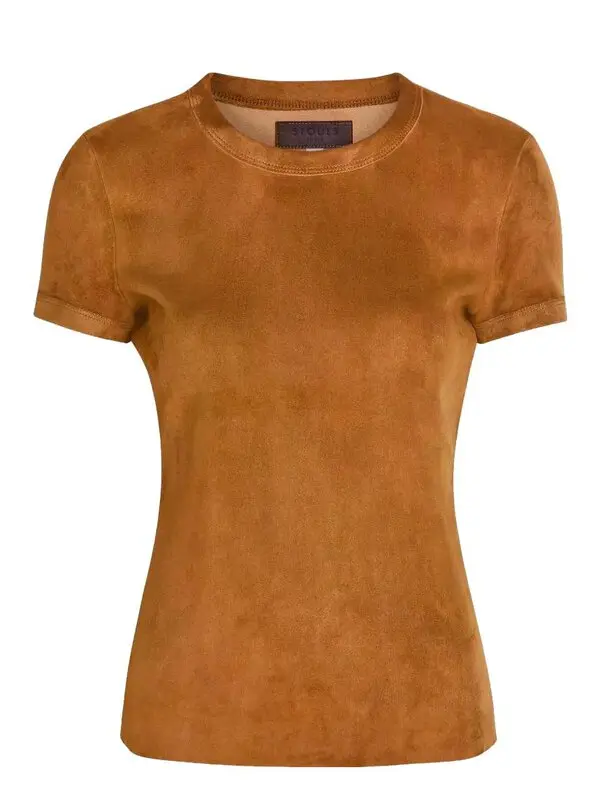 Stouls Crew-neck T-shirt - Brown