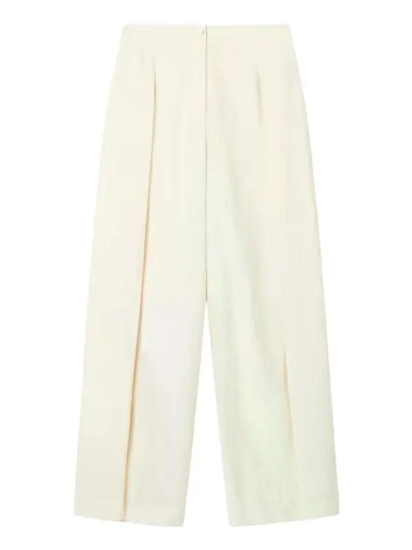 Emporio Armani Pleat-detail Trousers - Neutrals