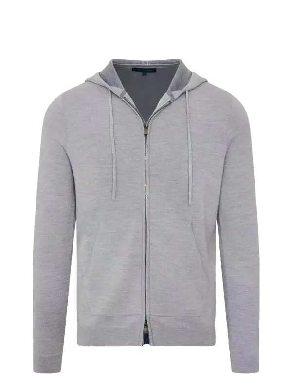 PATRICK ASSARAF Full-zip Hoodie - Grey
