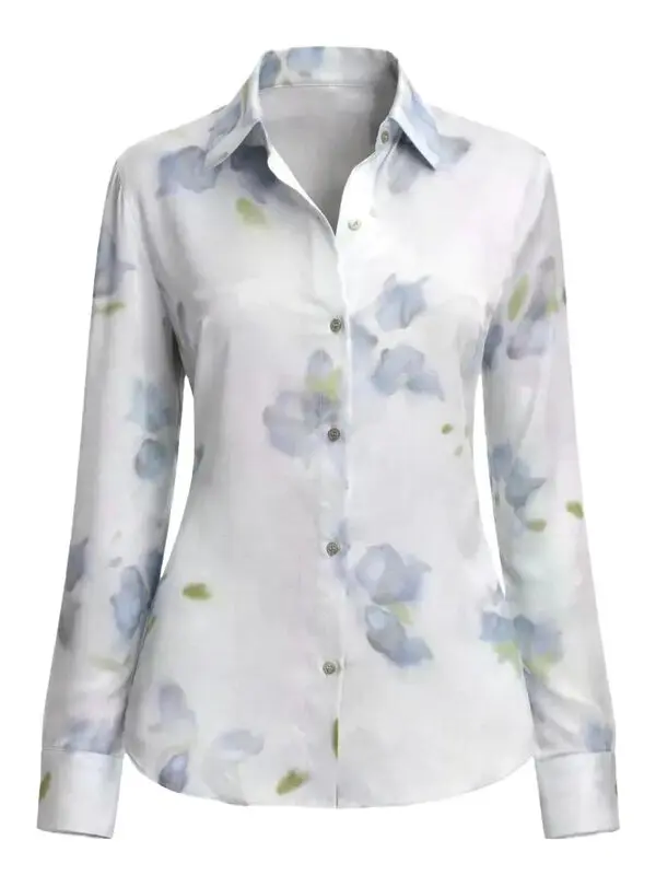 Vince Floral-print Shirt - White