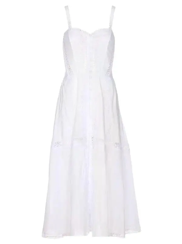 Charo Ruiz Ibiza Dafelle Lace Maxi Dress - White